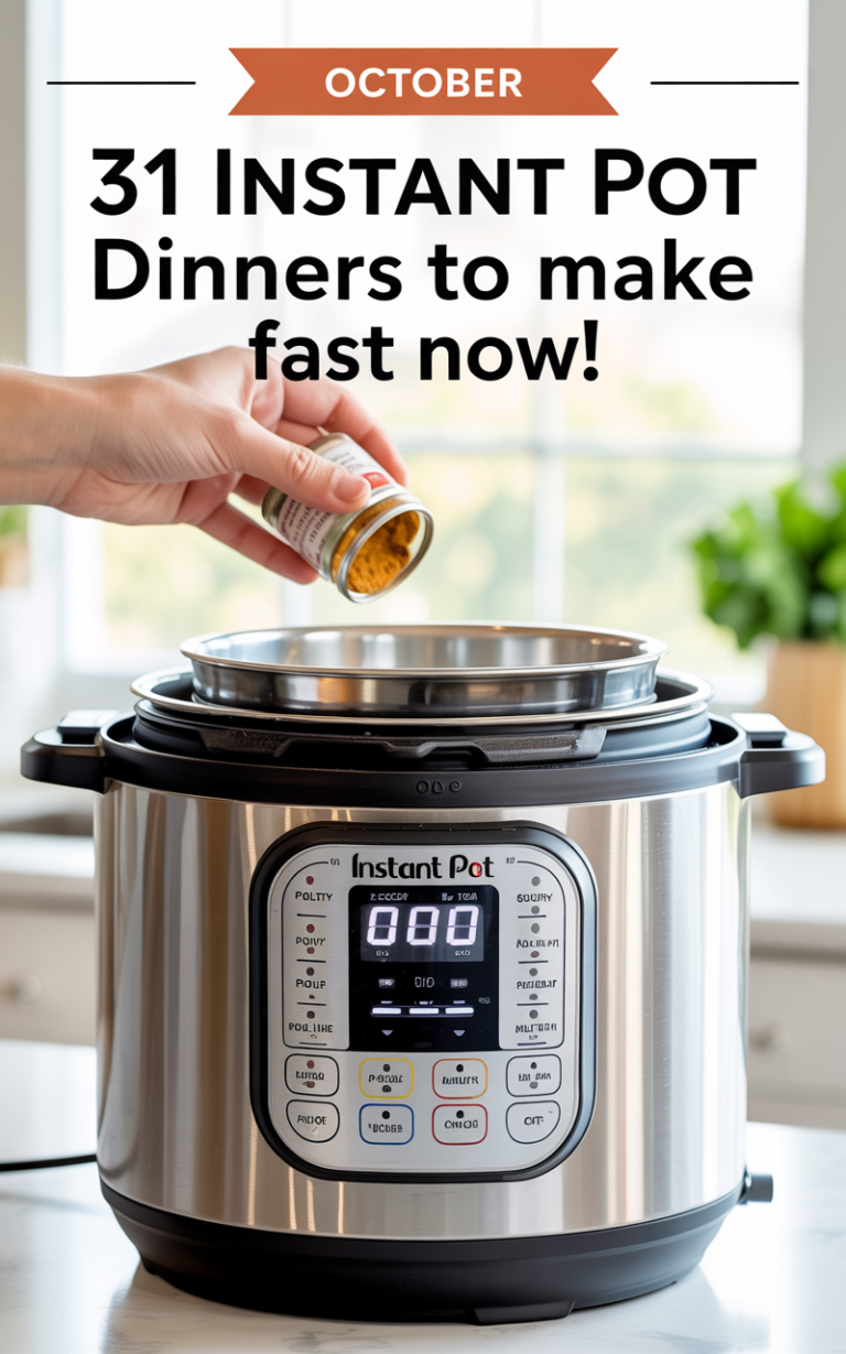 Instant Pot Magic: 31 Fast & Easy Dinner Recipes for Effortless ...