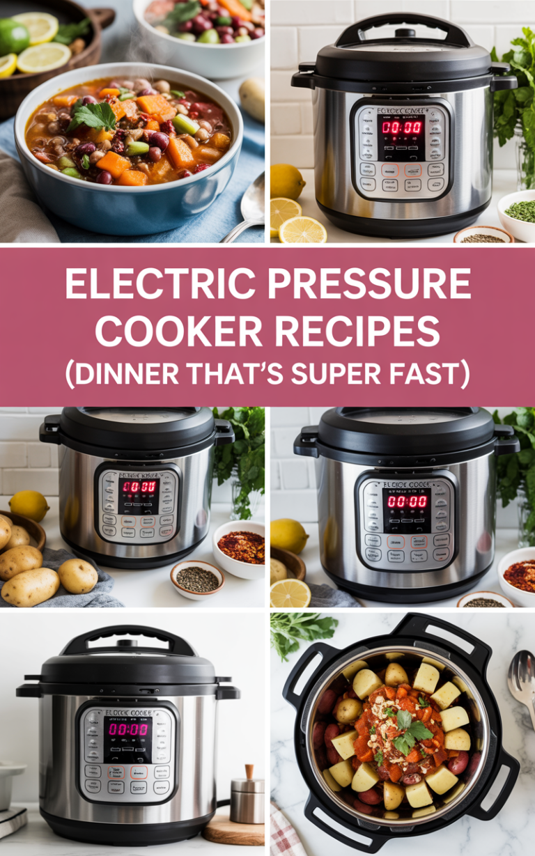 Super-Fast Dinners: Quick, Flavor-Packed Electric Pressure Cooker ...