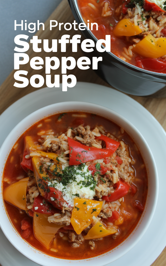 High Protein Stuffed Pepper Soup: A Cozy, Protein-Packed Twist on a ...